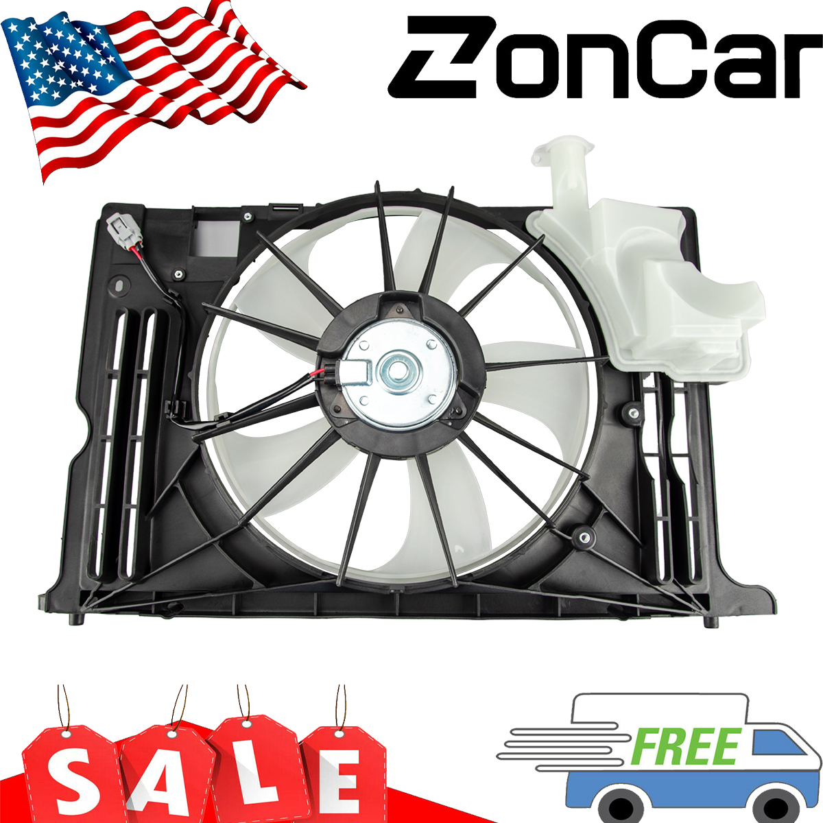 For 2014 -2019 Toyota Corolla TO3115181 163610T040 Radiator Cooling Fan ...