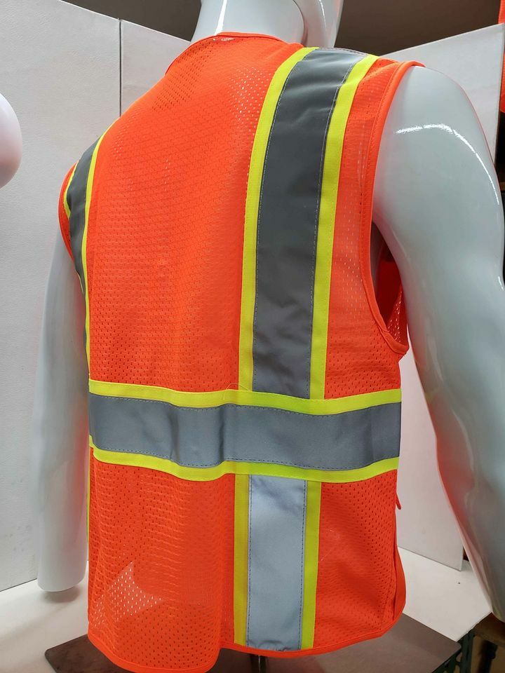Two Tone High Visibility Reflective Safety Vest in various colors (X ...