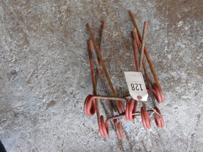 (4) 13" double coil tine spring loaded double points (DK) Tag #128 | eBay