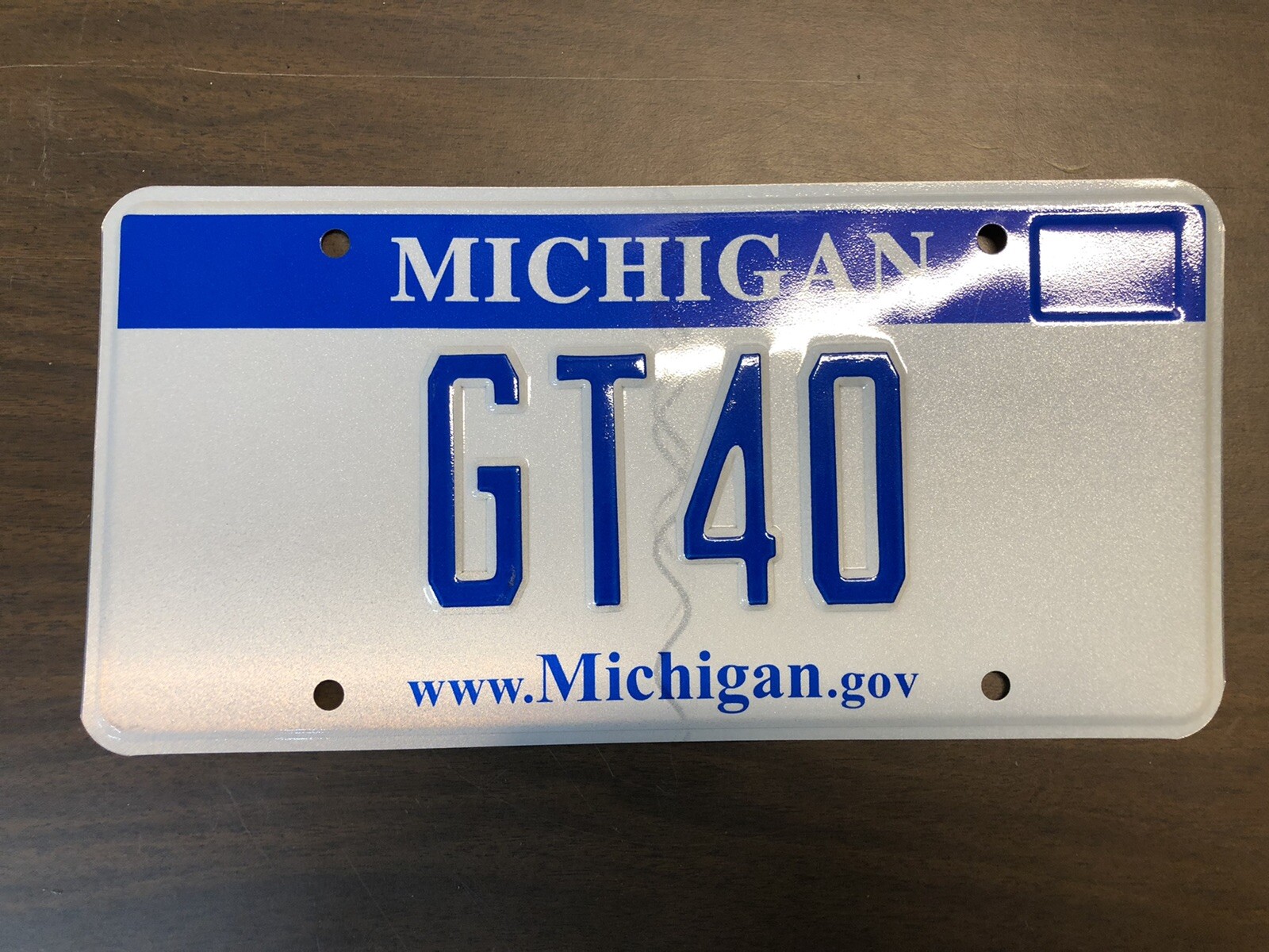 Vintage Original Michigan License Plate Personalized GT40 Ford Racing ...