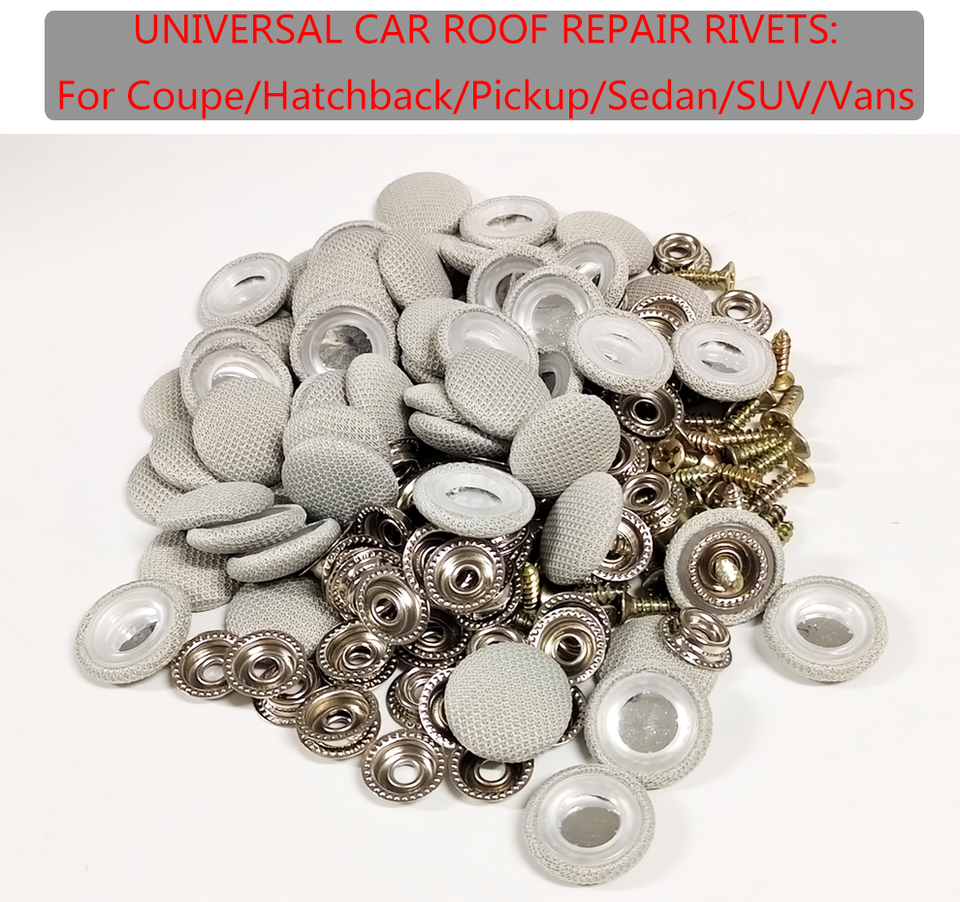60x Car Roof Sagging Headliner Fixing Repair Pins Rivets Snap Buckle ...