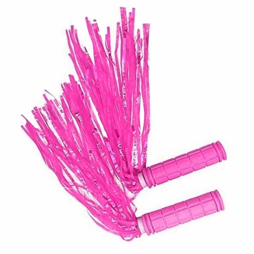 (Pink)Bike Handlebar Grips With Tassel Streamers Bike Handlebar ...