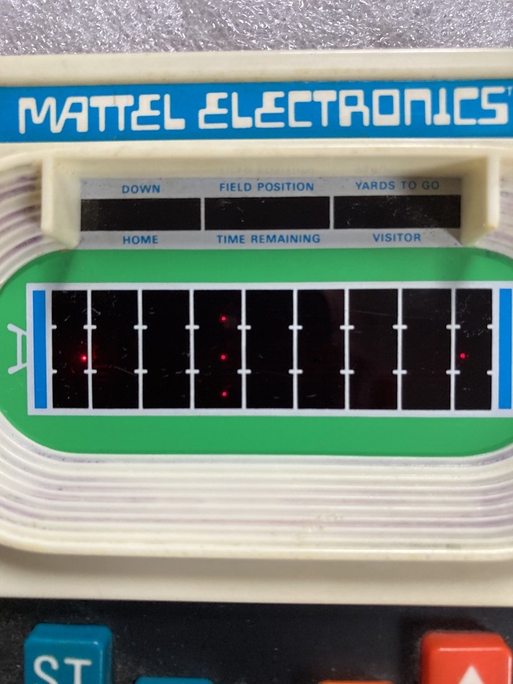 Vintage Mattel Electronics Football Handheld LED Game 1977 Retro Tested ...
