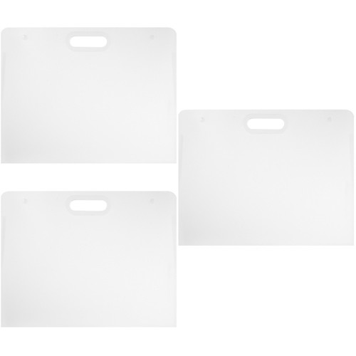 Set of 3 Transparent Stationery Bags Poster Board Storage | eBay UK