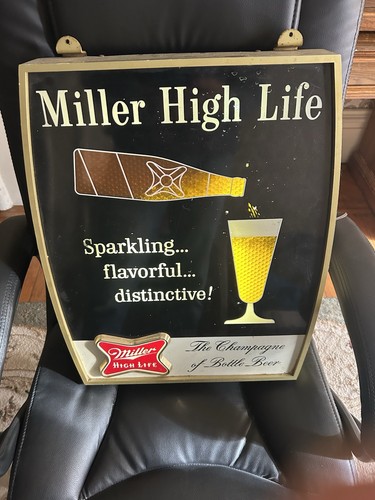 Rare Vintage Miller High Life Pouring Beer Motion Lighted Sign | eBay