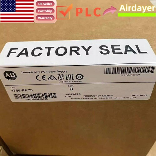 New Allen Bradley AB 1756-PA75 SER B ControlLogix AC Power Supply ...