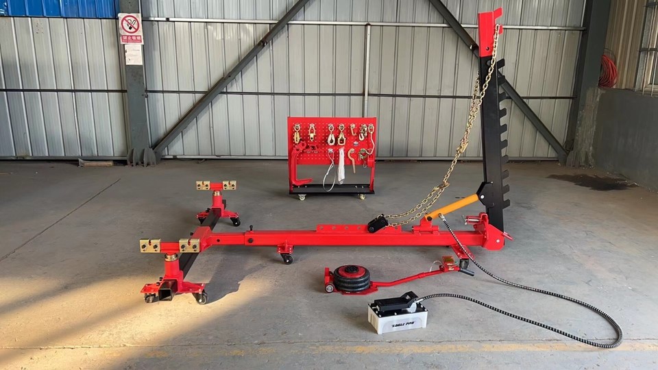 L Frame Machine L Puller Auto Body Frame Puller Chain Foot Pump Air ...