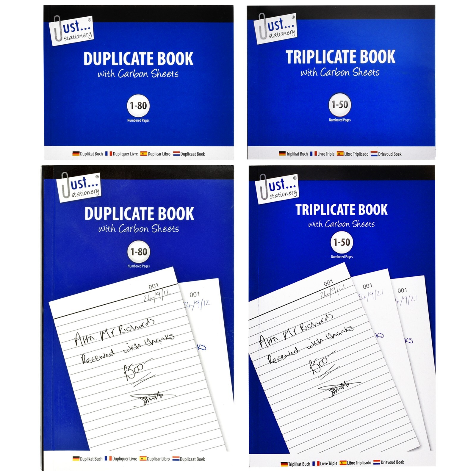 DUPLICATE BOOKS Carbon Copy Carbonless Cash Sales Order VAT Payment ...