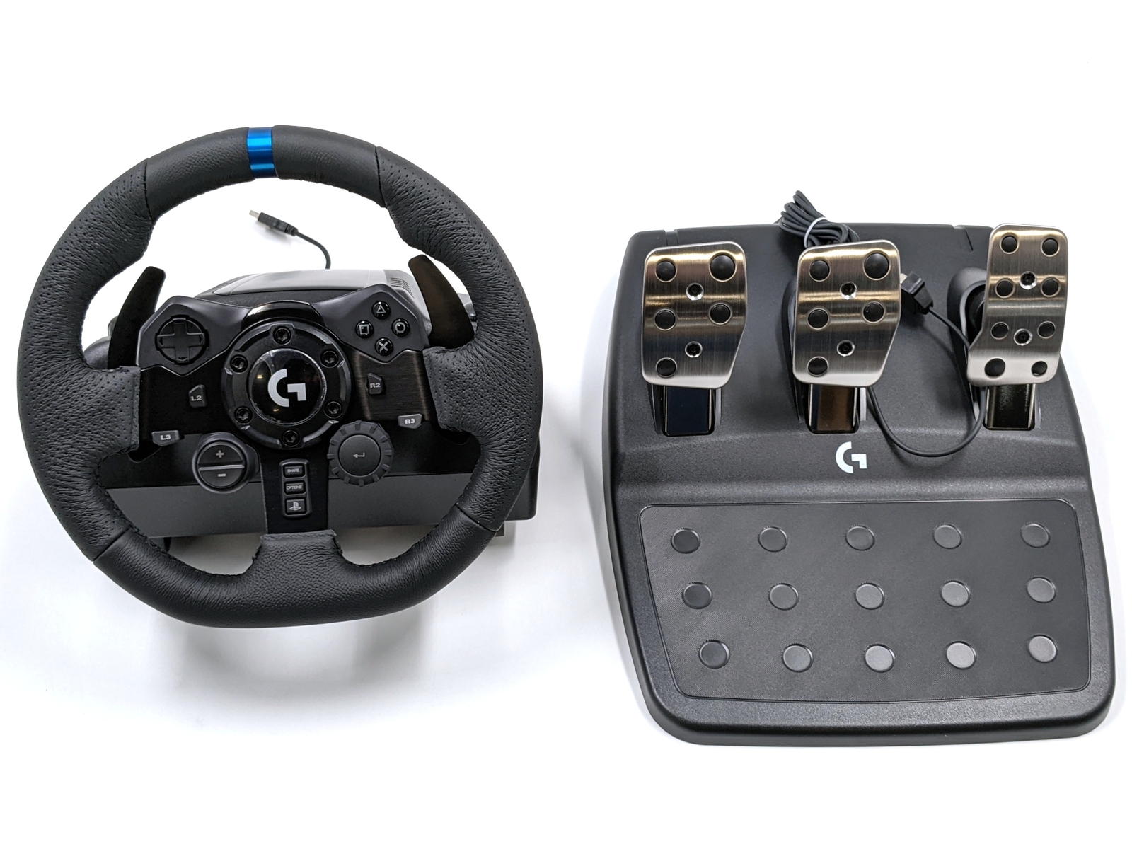 Logitech G923 TRUEFORCE Racing Wheel and Pedals - for PS4 PS5 & PC ...