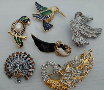 Vintage brooches - SIX beautiful BIRD brooches | eBay UK