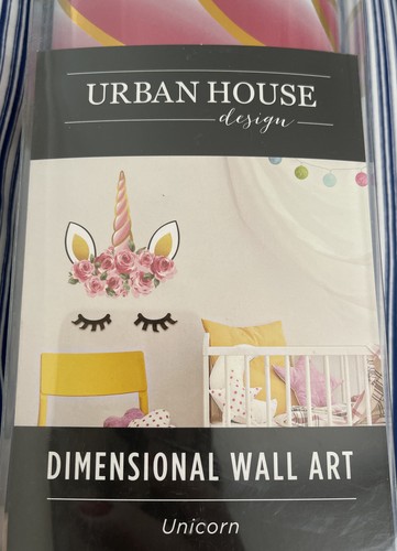 Urban House Design dimensional “UNICORN” wall art 13.375x19” | eBay