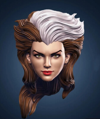 Outback Rogue X-Men 1:6 scale custom unpainted Head 12" Action Figure ...