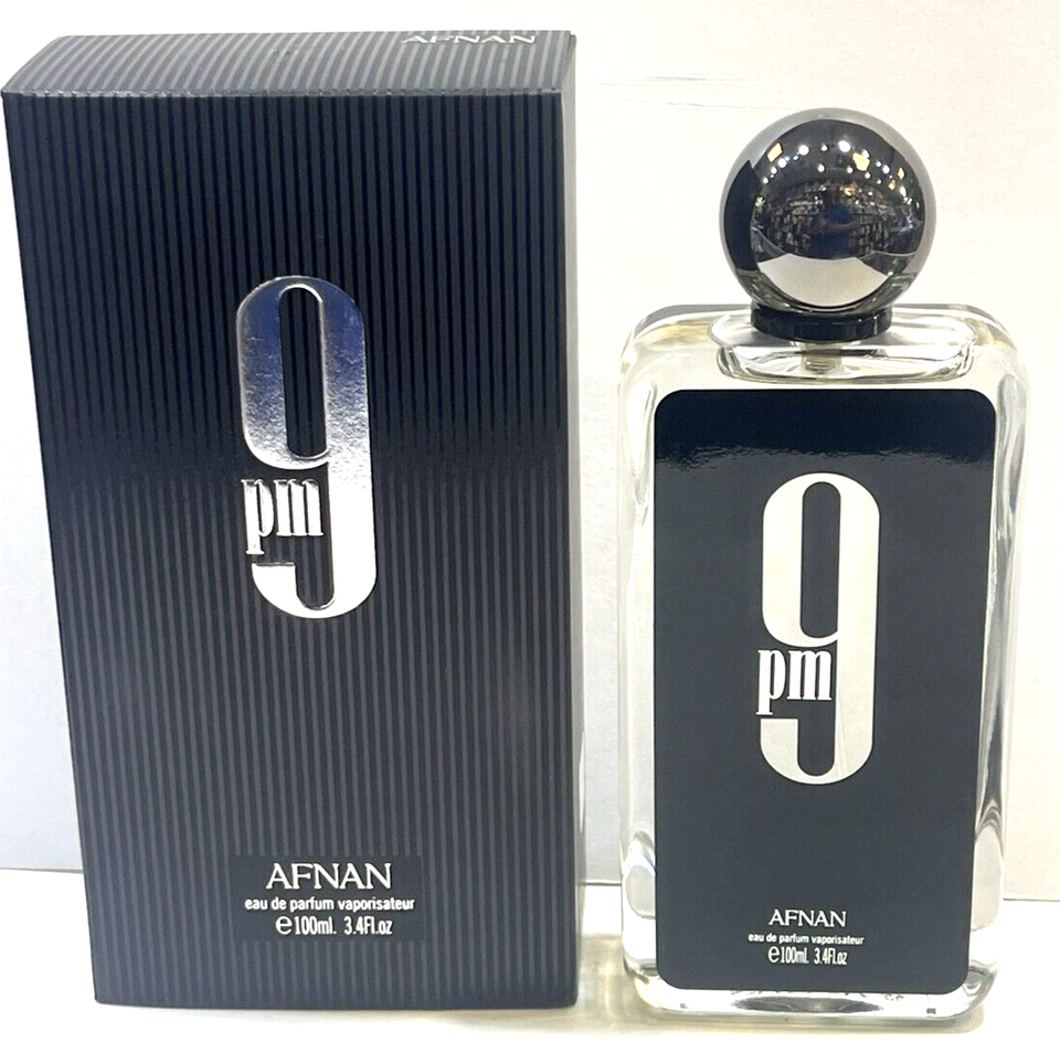 Afnan 9 PM Eau De Parfum Spray FOR MEN 3.4oz (100 ml) Brand New Item ...