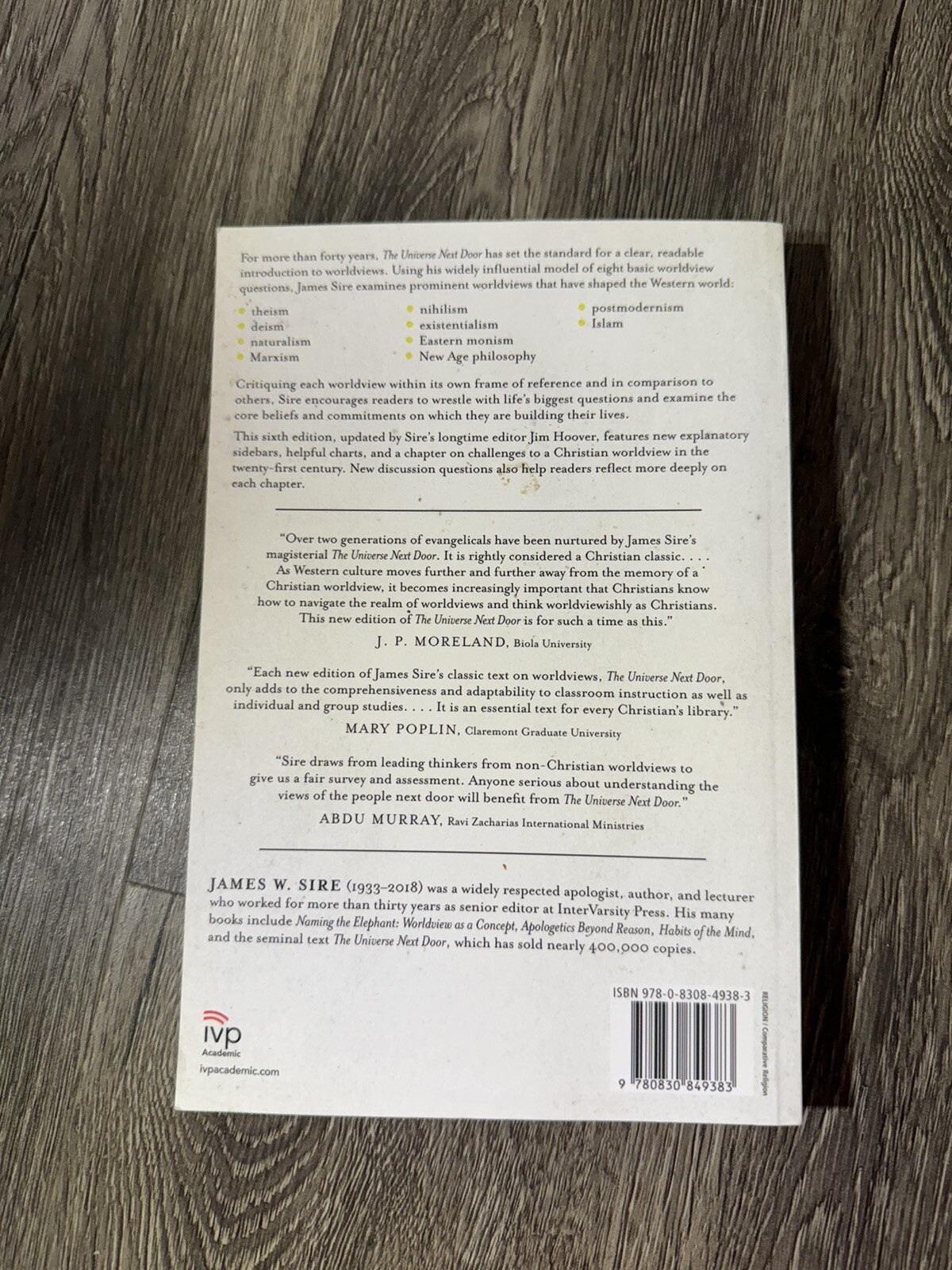 The Universe Next Door : A Basic Worldview Catalog by James W. Sire ...