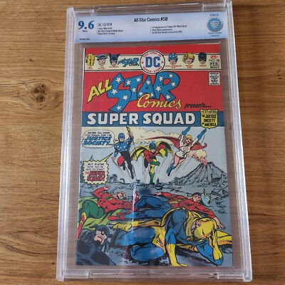 ALL-STAR COMICS #58 - 1st App Power Girl - CBCS Grade 9.6 1976 | eBay UK
