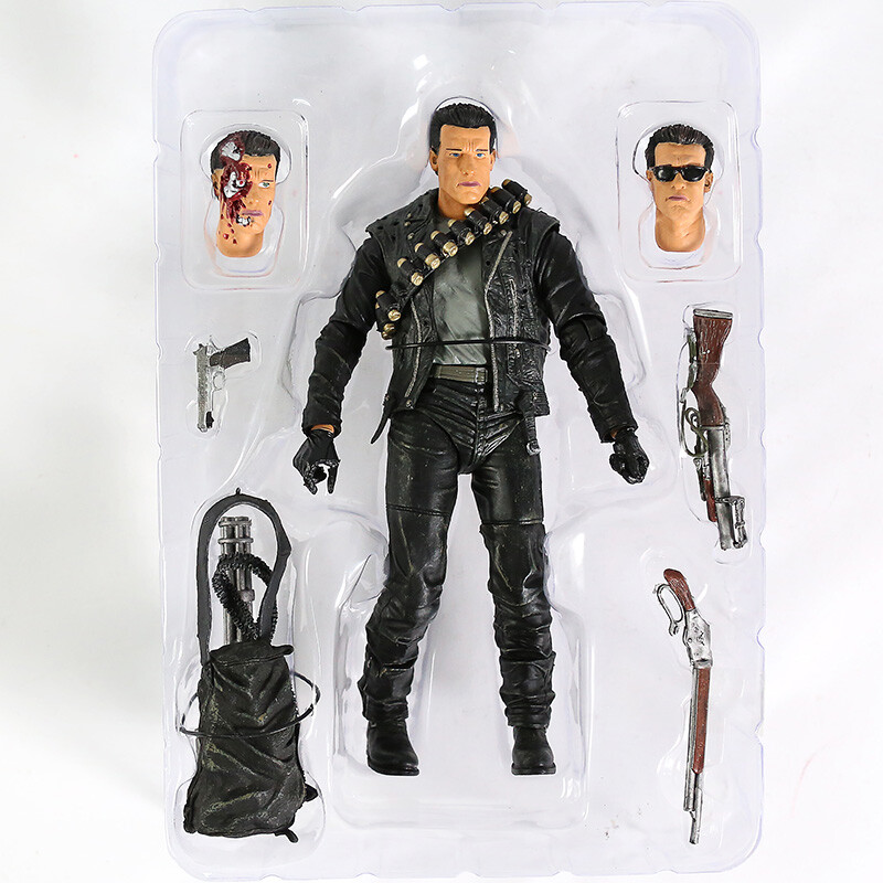 Arnold Schwarzenegger The Terminator T800 Action Figure Model Toy 18cm ...