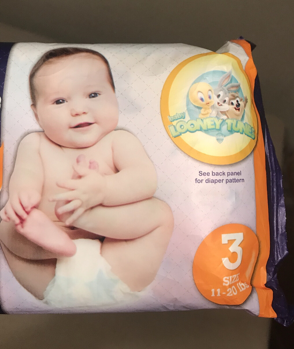Angel Of Mine - Baby Diapers - 5 Count Pack - Size 3 11-20 Lbs - Looney ...