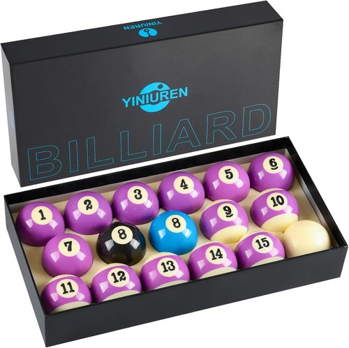 Billiard Balls Pool 2-1/4" Table Purple | eBay