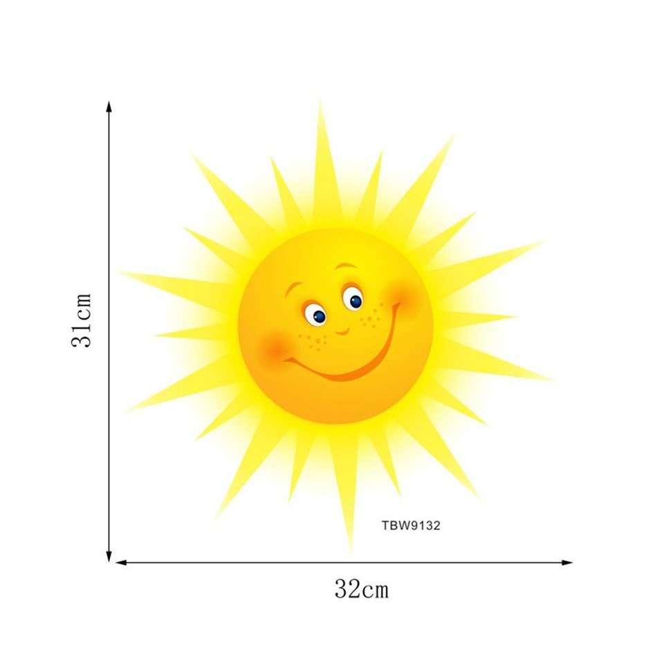 1Pc Self Adhesive Wall Sticker Cartoon Decal for Nursery Wall Art ...