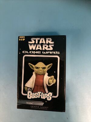 Star Wars Clone Wars Dust Ups Yoda Figure New | eBay
