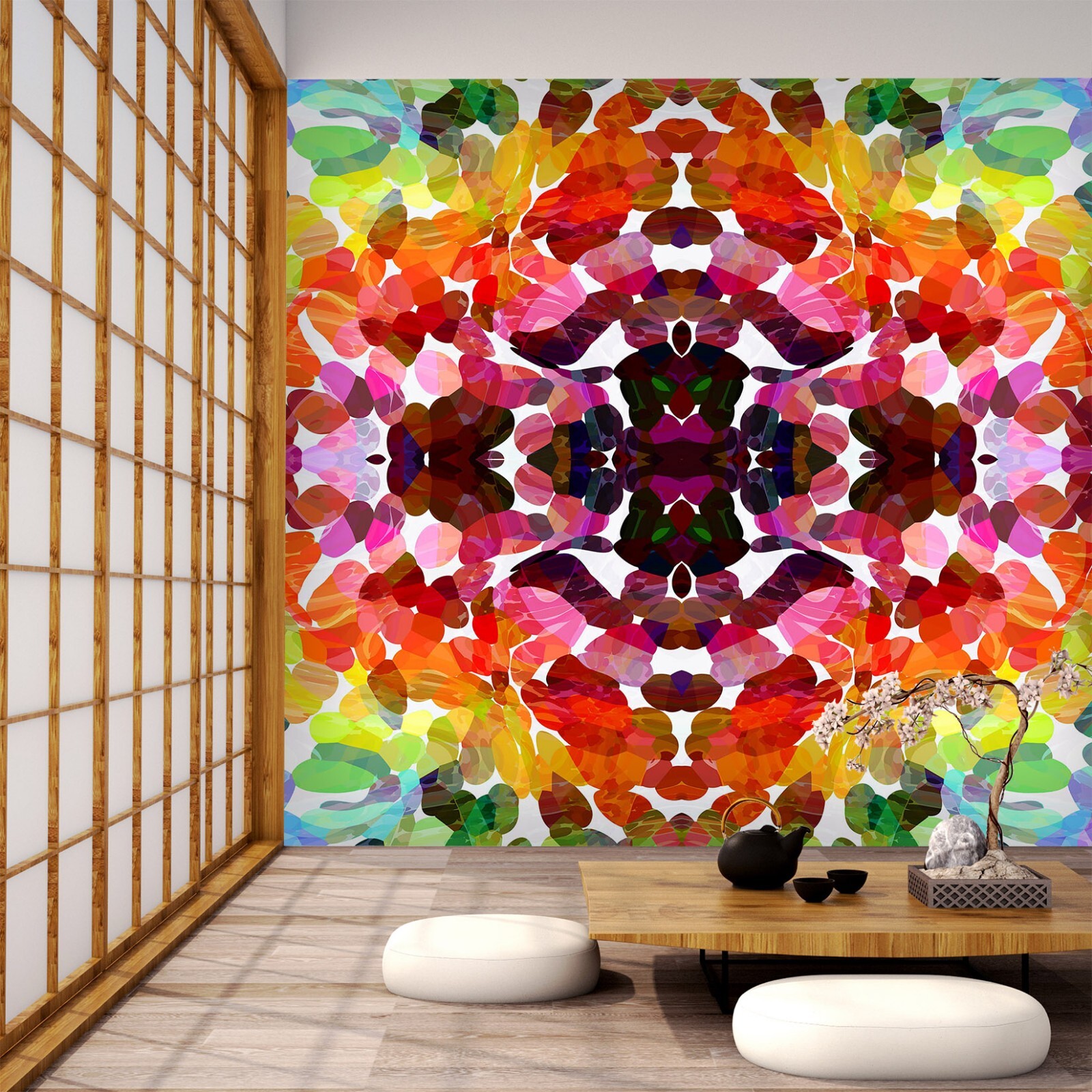 3D Color Petal Art A103 Wallpaper Wall Mural Self-adhesive Shandra ...