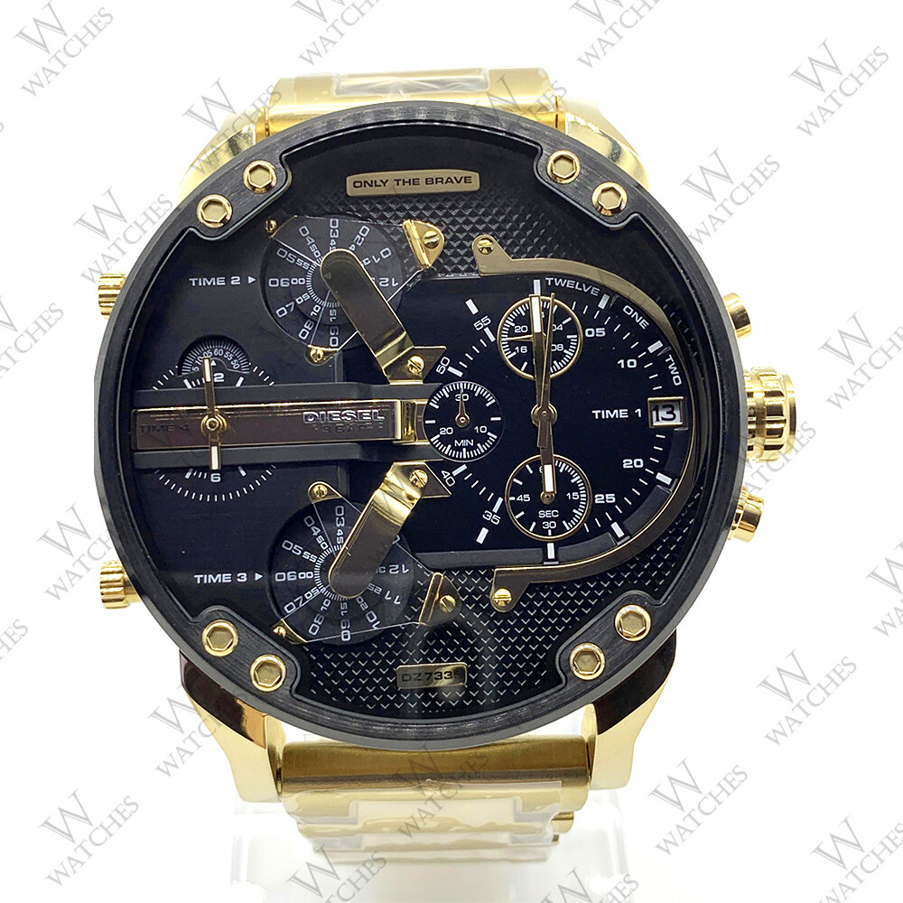 Diesel DZ7333 Mr. Daddy 2.0 Quartz Gold Stainless Steel Chronograph Men ...