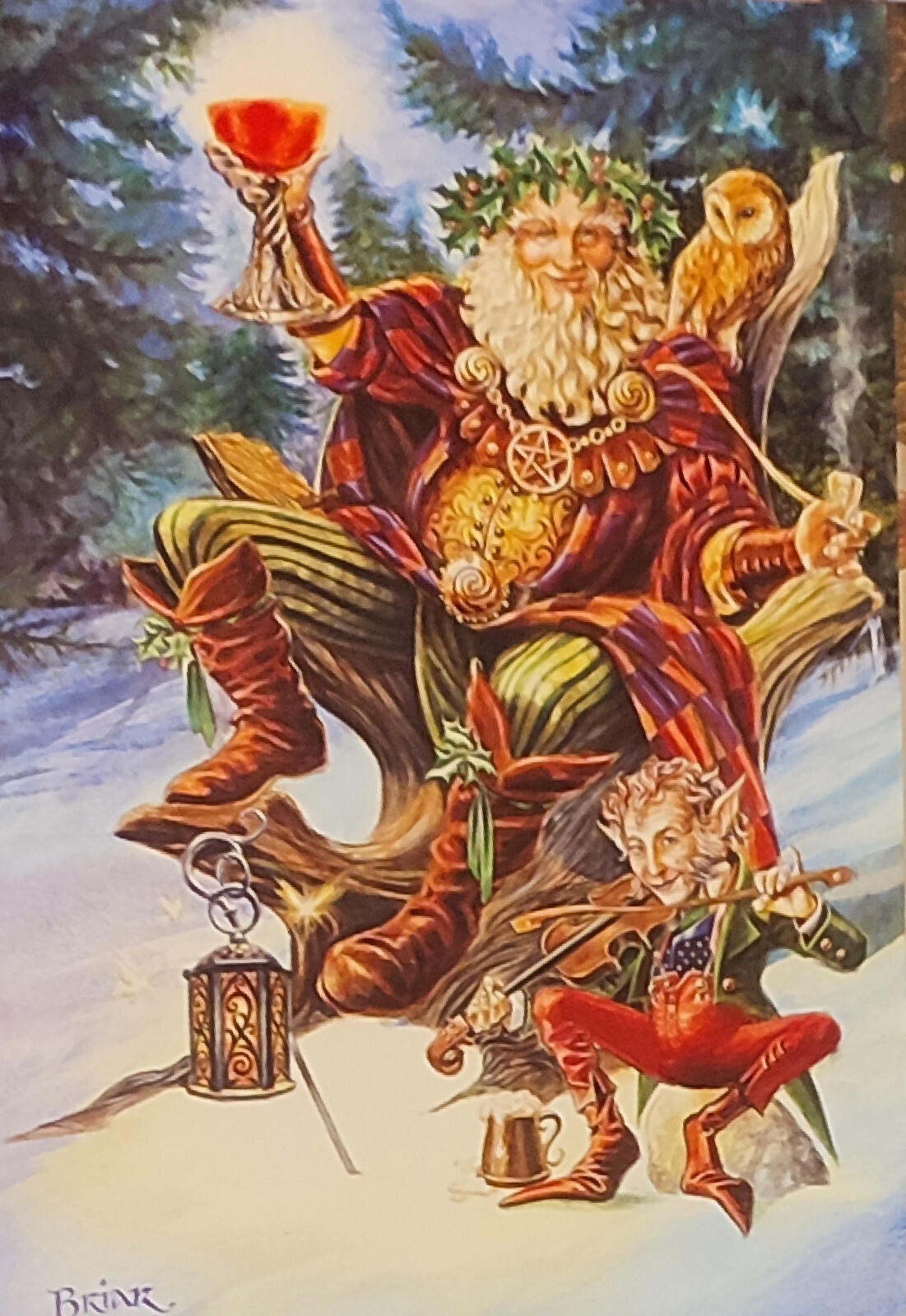 Briar Yule Midwinter Solstice Greeting Card Alternative Christmas Pagan ...