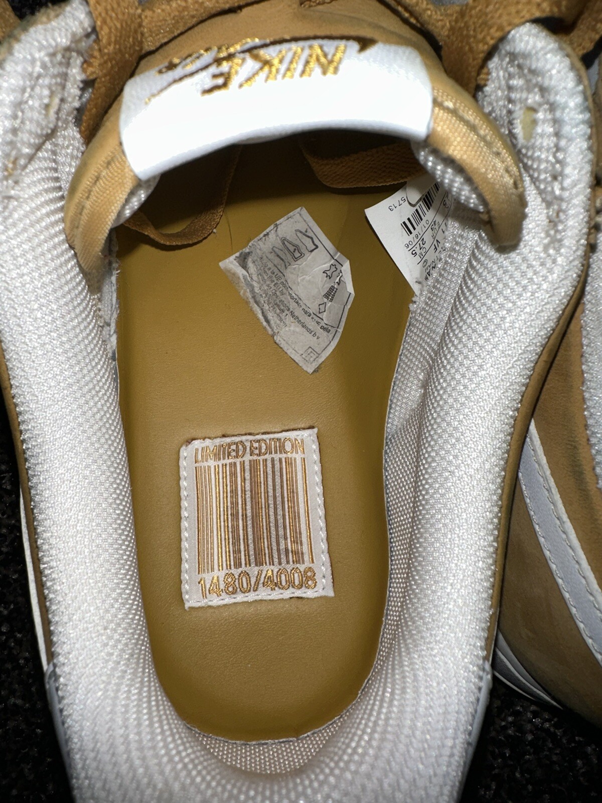 Nike Air Force 1 Low Barcode Wheat 2006 Sneaker | eBay