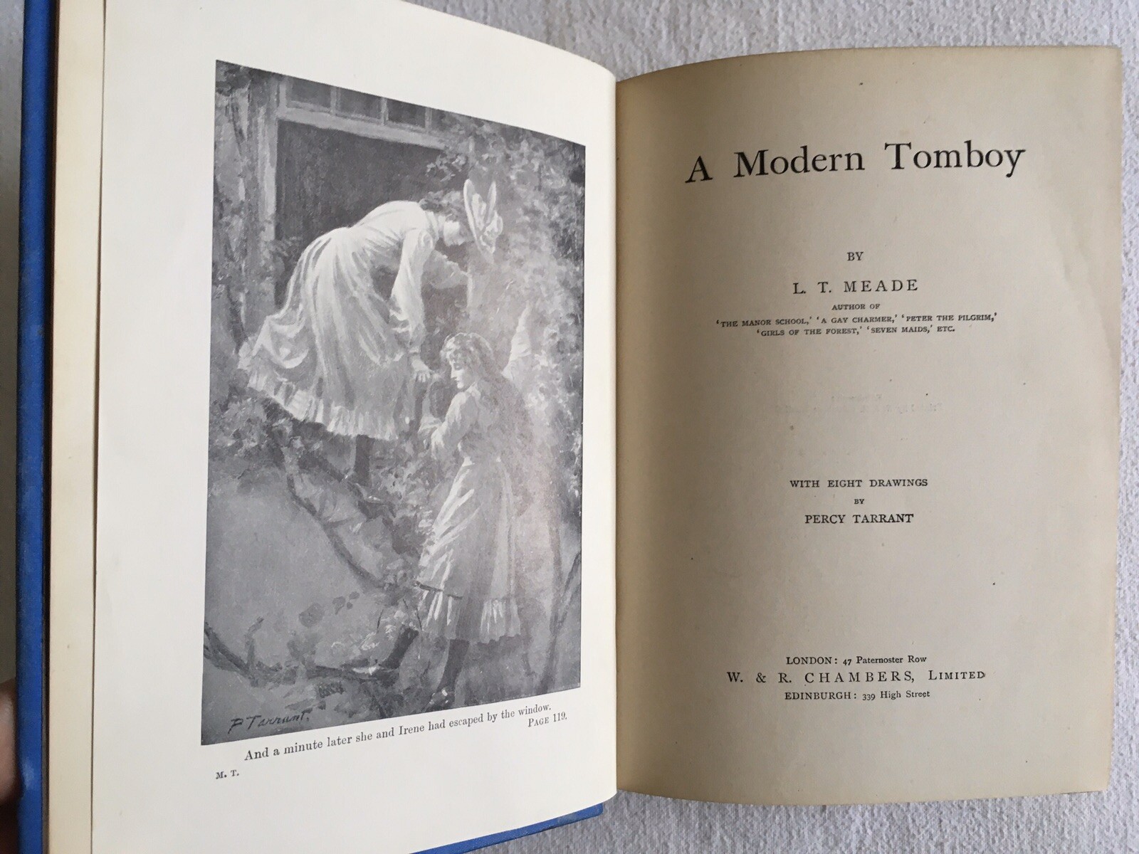 A MODERN TOMBOY by L. T. Meade Illustrated by Percy Tarrant Publisher ...