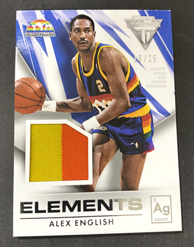 2013-14 PANINI TITANIUM ALEX ENGLISH PATCH 16/25 DENVER NUGGETS | eBay