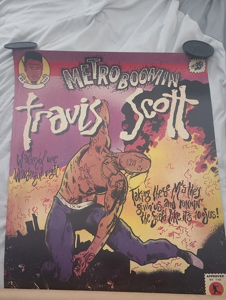 Metro Boomin - Heroes & Villians Travis Scott Comic Cover Art IN HAND ...