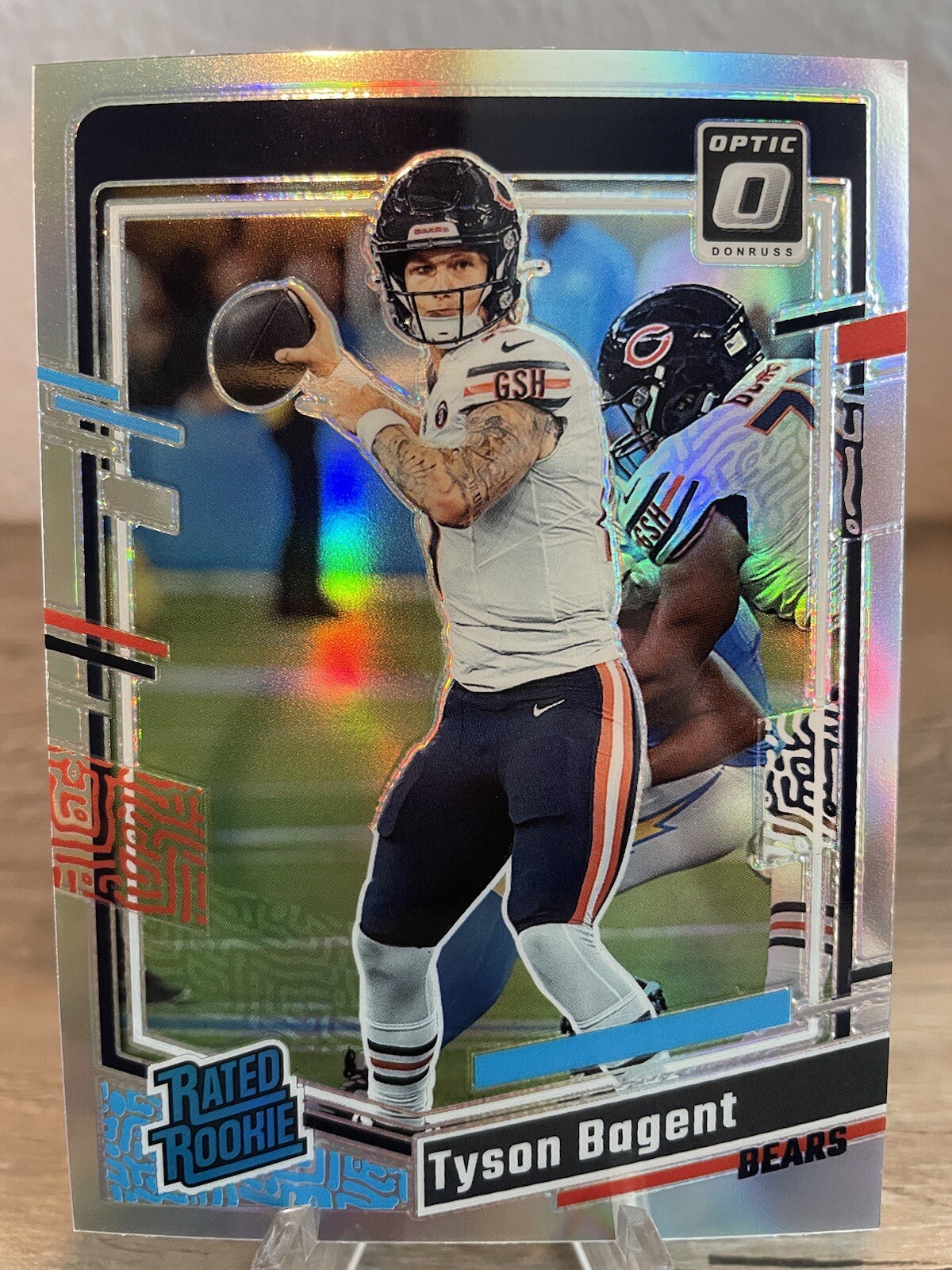 2023 Panini Donruss Optic Tyson Bagent Silver Holo Prizm Rated Rookie ...