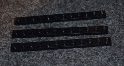 (3) 1x12 Black LONG Beam Plate Bricks ~ Lego ~ NEW ~ Castle / Star Wars ...