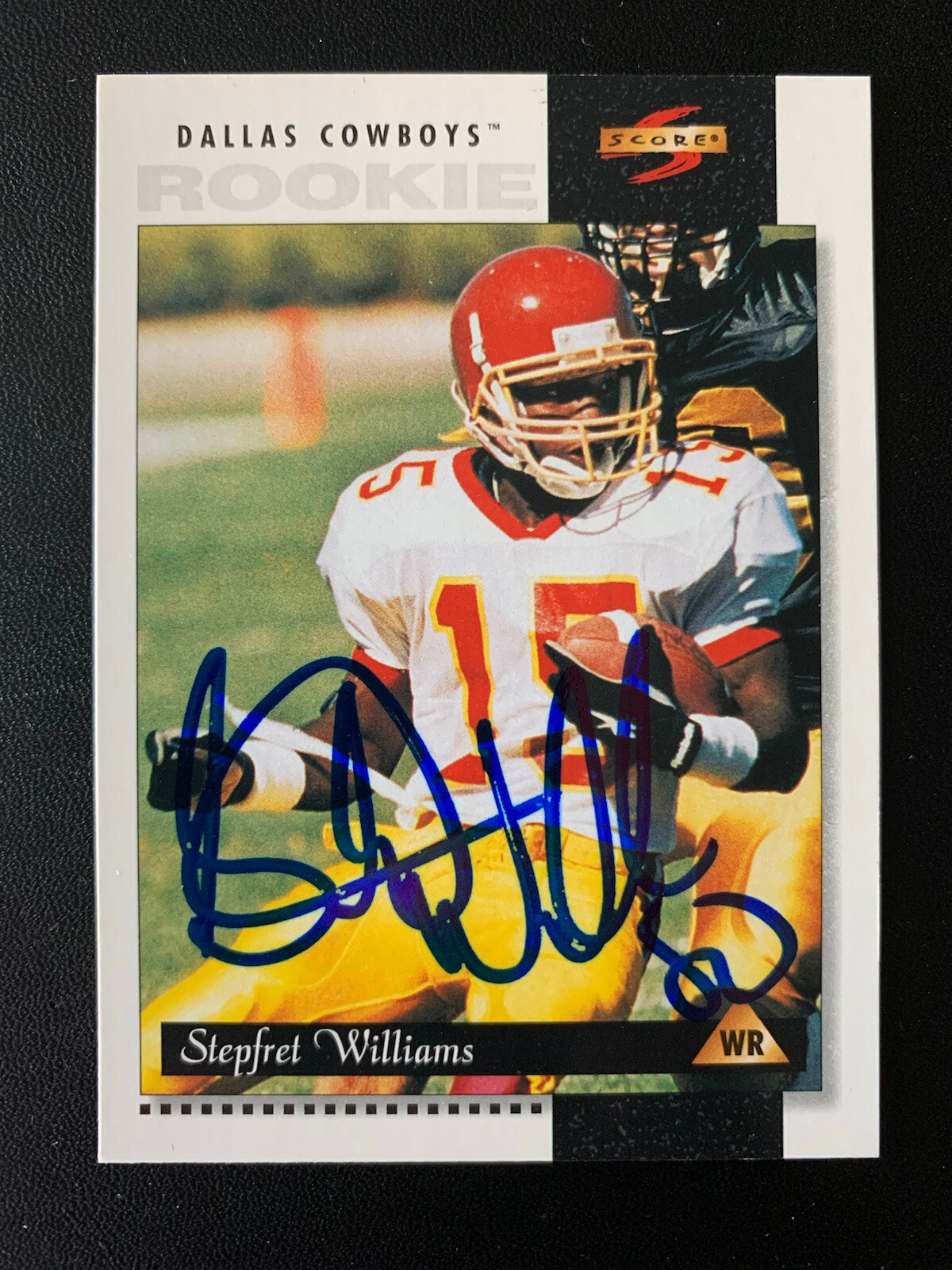Stepfret Williams Signed 1996 Score #216 Rookie Card Dallas Cowboys ...