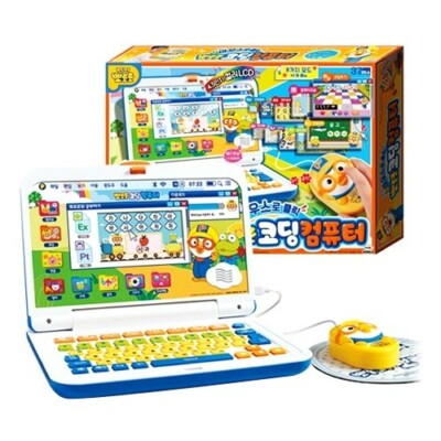 Pororo Coding Computer Toy Color LCD Game Study Korean Music Toy Kids ...
