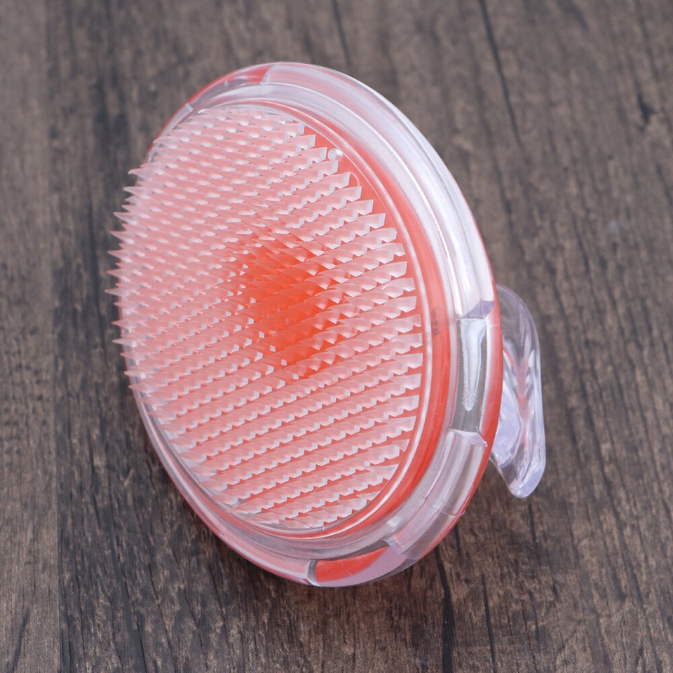 Round Anti Scalp Massage Comb PVC Hair Massage Brush(Orange) Scalp ...