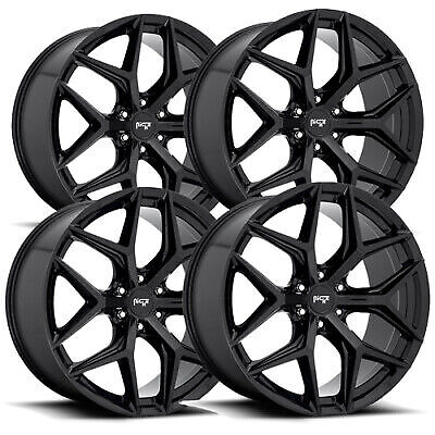 (Set-4) Niche M231 Vice SUV 22x9.5 6x5.5" +30mm Gloss Black Wheels Rims ...