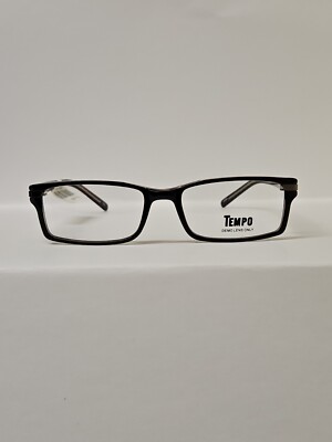 Tempo Eyeglasses Frames MP 1005 53-17-140 Black Crystal | eBay