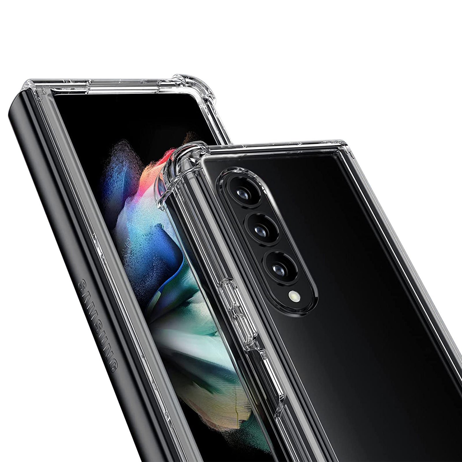 Samsung Galaxy Z Fold 4 Case Ultra-Thin Hard Shockproof Clear ...