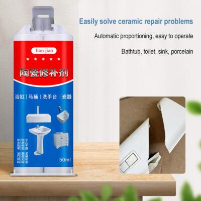 Ceramic Tile Repair Paste Kit Quick Drying For Ceramic Stone Tub Toilet ...