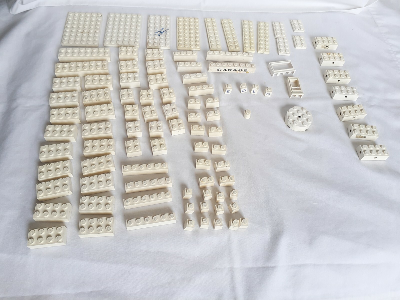 Pat Pend Lot 1960's 70's LEGO System ~ 90+ Pieces ~ White Bricks VTG ...