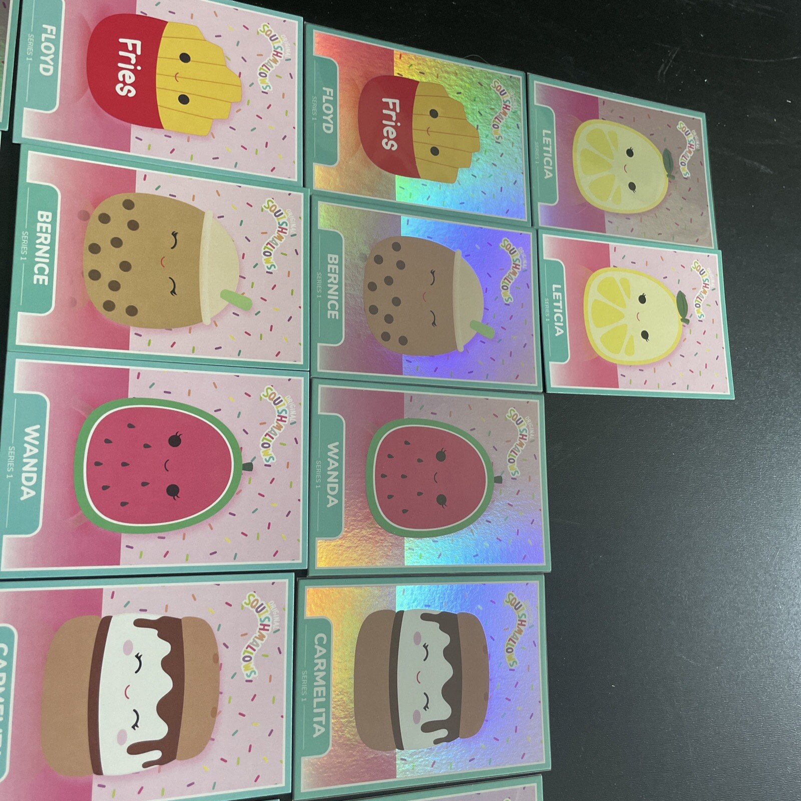 Squishmallow Trading Cards Food Squad Lot/ 30 cards. Base & holo pairs ...