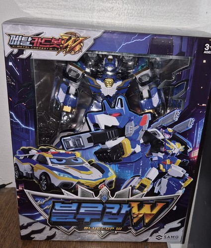 Metal Card Bot W BLUECOP W Transforming Robot Action Figure SAMG Korea ...