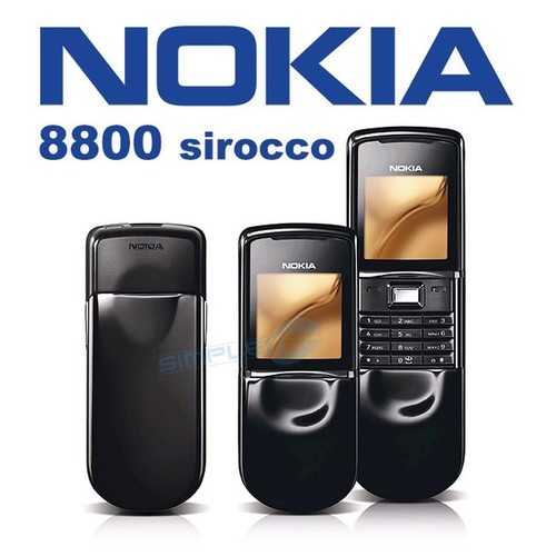 Phone Mobile Phone Nokia 8800 Sirocco Black Slide Black Gsm Luxury ...