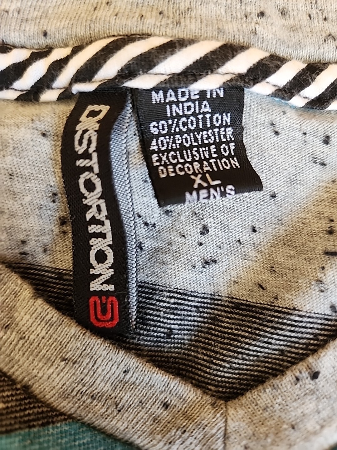 Men's Pocket T-shirt Striped Blue Light Grey Dark Gret Size XL ...