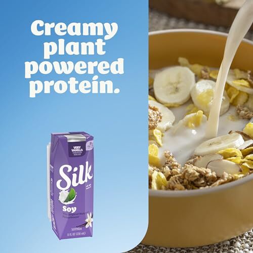 Silk Shelf-Stable Soy Milk Singles, Very Vanilla, Dairy-Free, Vegan ...