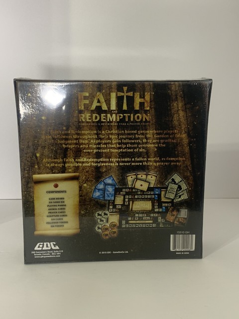 Faith and Redemption Board Game 2-4 Players Ages 10 GDC 2010 for sale ...