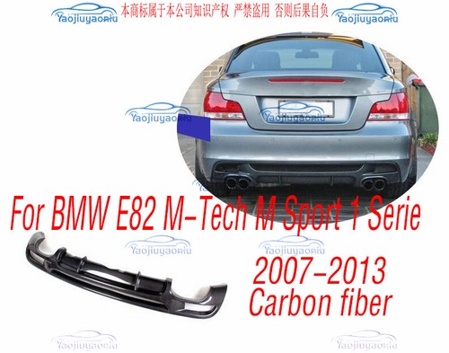 Carbon Fiber Rear Bumper Lip Diffuser For 2007-13 BMW E82 E88 125i 135i ...