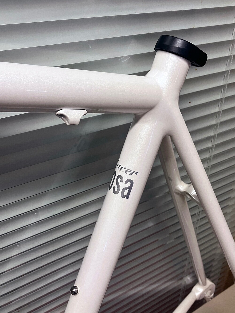 Racer Rosa road bicycle frame, Aluminium AEGIS, handmade in Italy - NEW ...