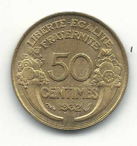 HIGH GRADE UNC 1932 FRANCE 50 CENTIMES COIN-APR039 | eBay